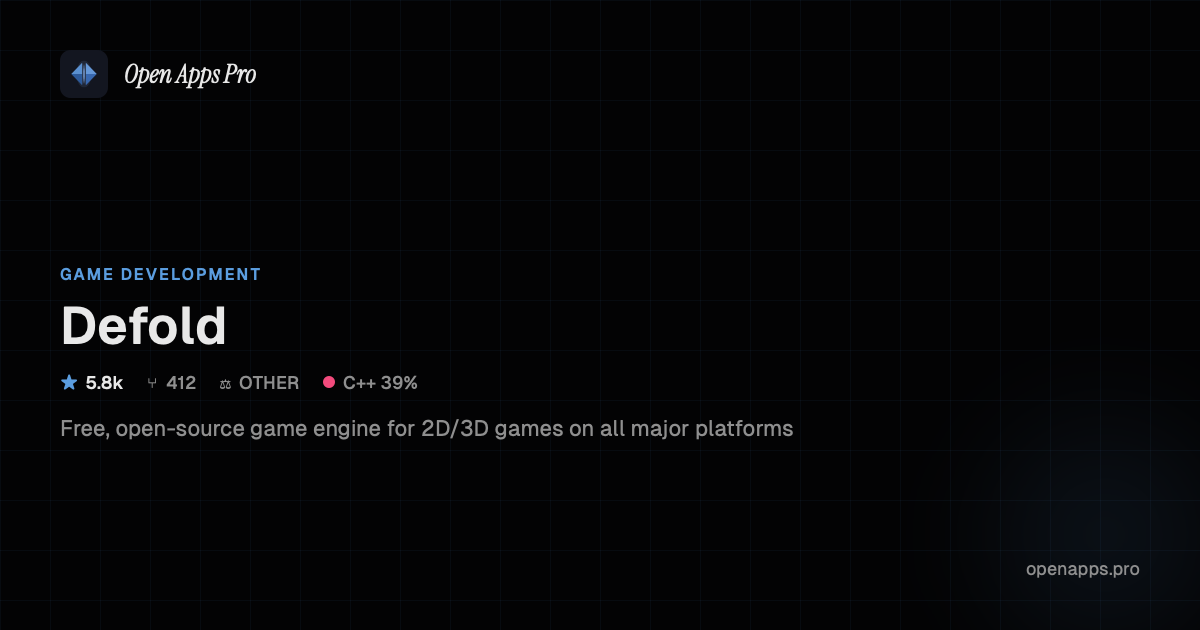 Defold Game Engine - Free Cross-Platform 2D Game Development