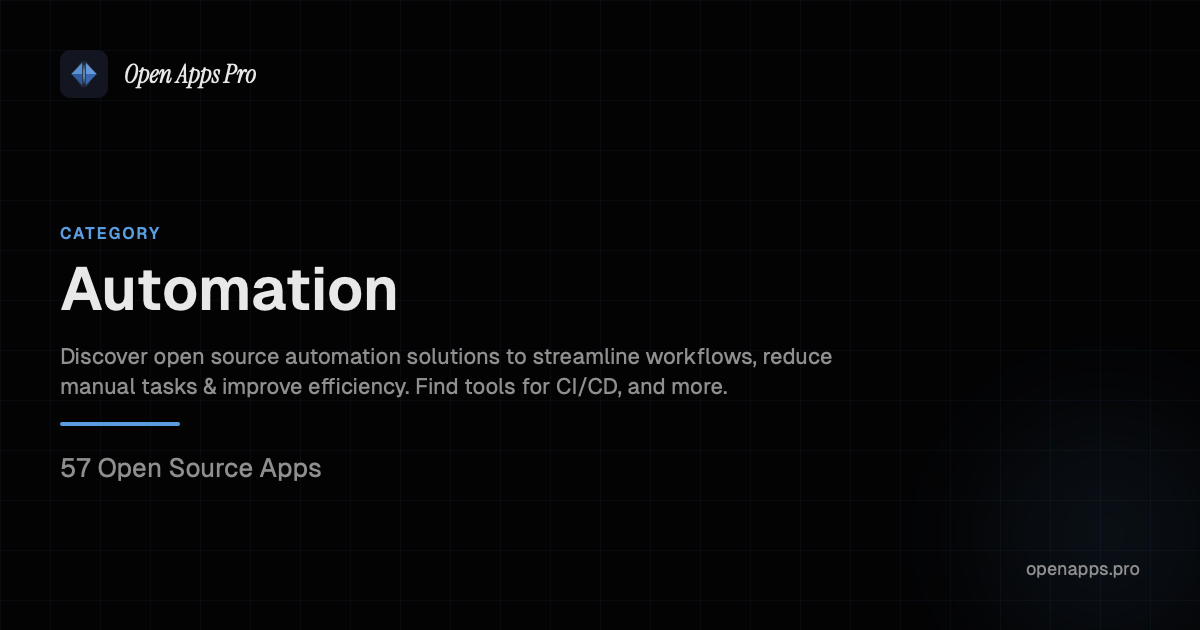 Best Open Source Automation Apps and Tools | Open Apps