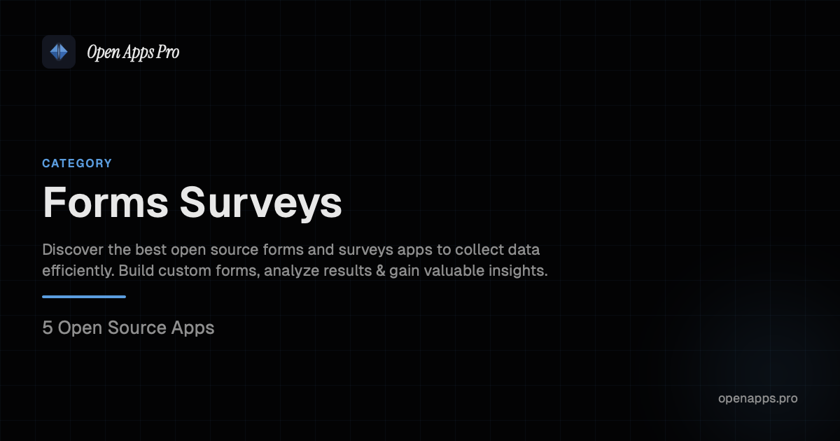 Best Open Source Forms & Surveys For Startups | Open Apps