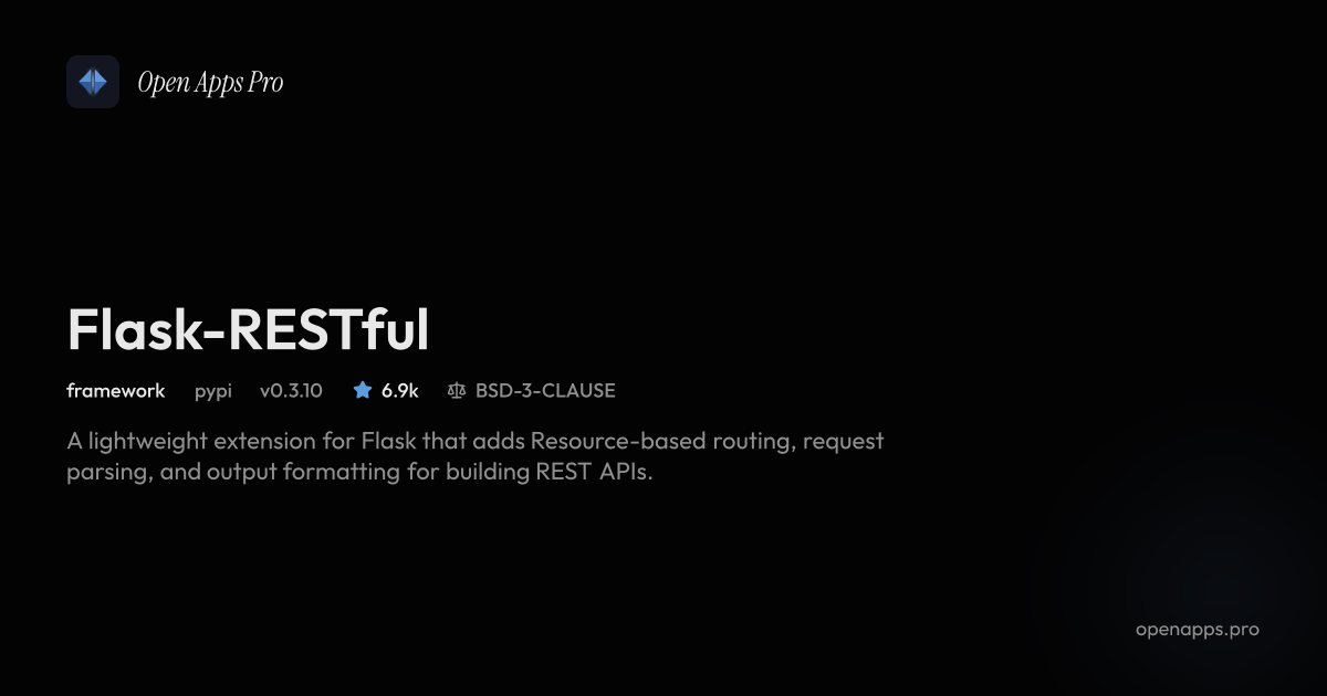 Flask-RESTful: Build Clean REST APIs on Flask Fast