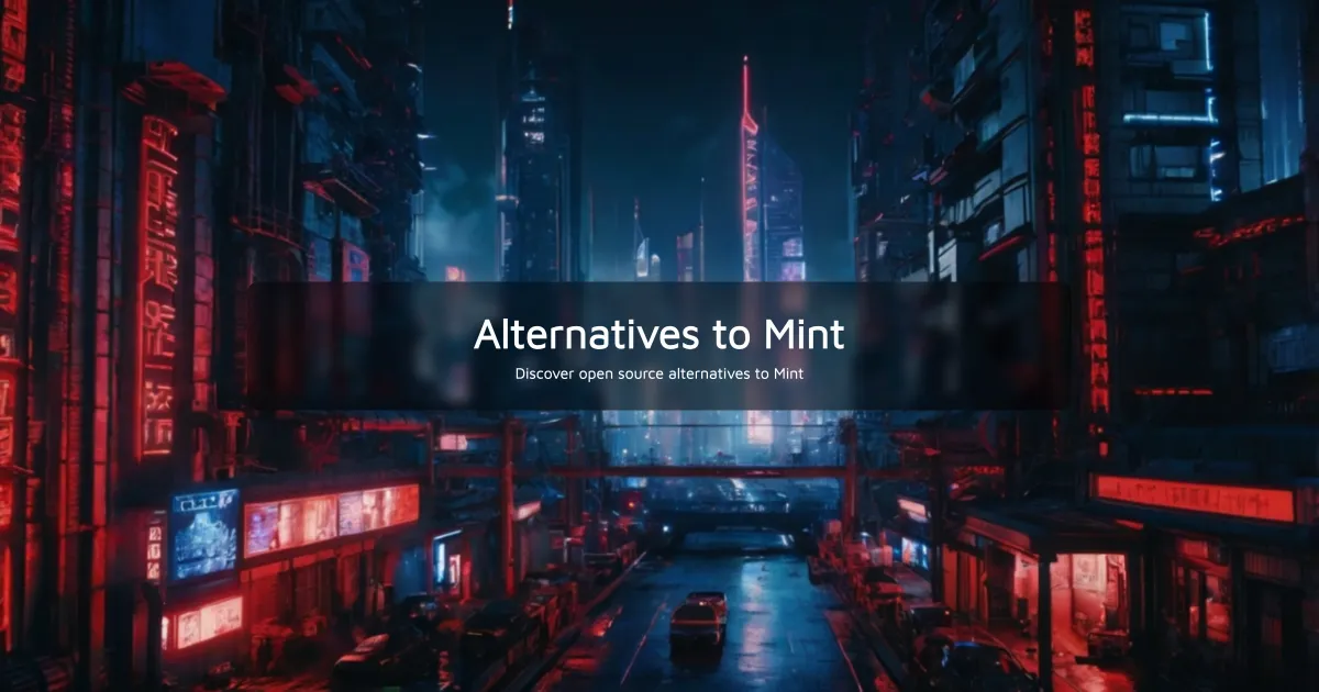 Open Source Alternatives to Mint | Open Source App Directory