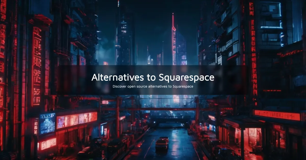 Top Open Source Alternatives to Squarespace | OSS Directory